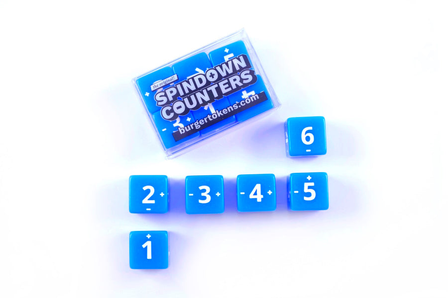 Spindown Counters (d6 dice) – Burger Tokens