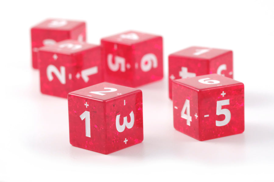 Spindown Counters (d6 dice) – Burger Tokens
