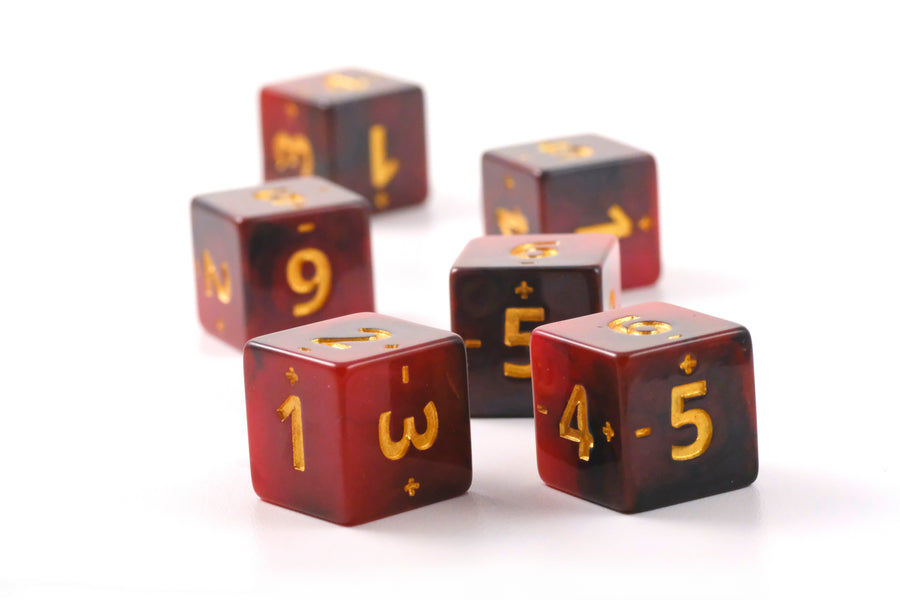 Spindown Counters (d6 dice) – Burger Tokens