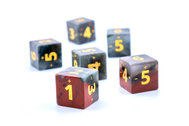 Spindown Counters (d6 dice) – Burger Tokens