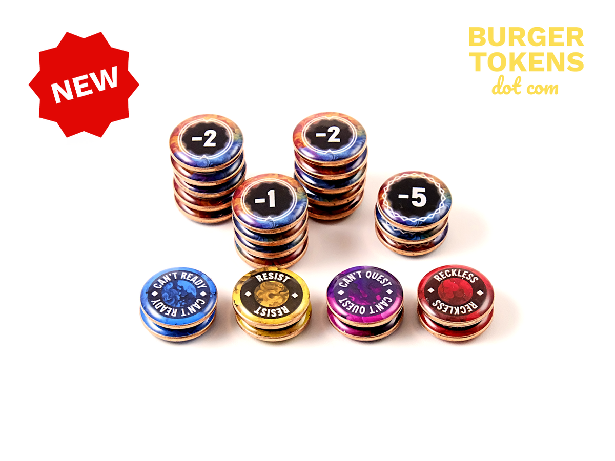 Burger Tokens: Premium Disney Lorcana Tokens