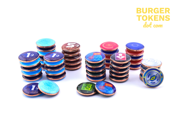 Burger Tokens: Premium Tabletop Gaming Accessories