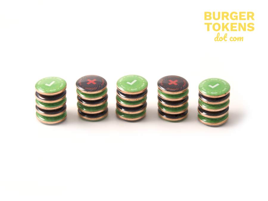 Burger Tokens: Premium Tabletop Gaming Accessories