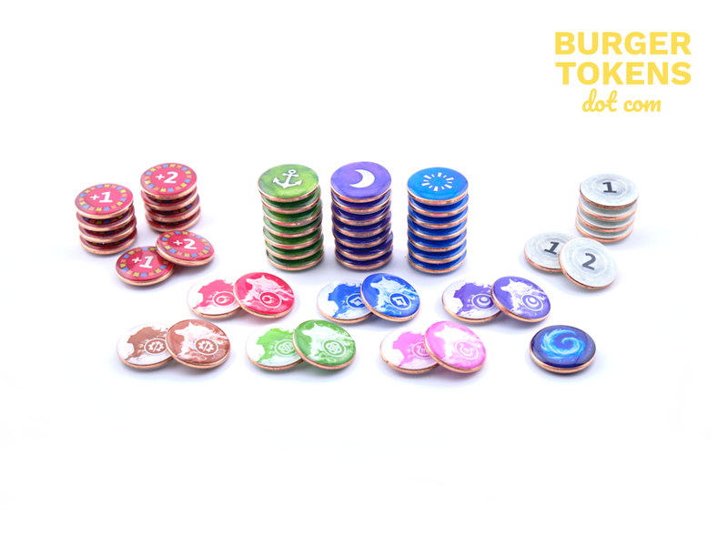 Burger Tokens: Premium Tabletop Gaming Accessories