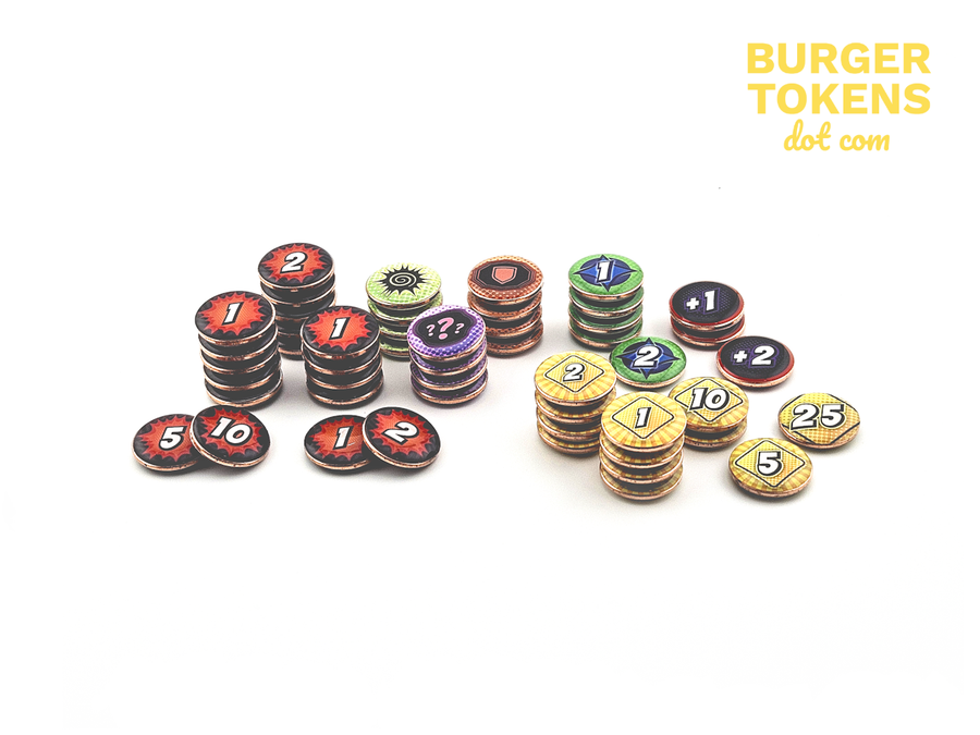 Burger Tokens: Premium Tabletop Gaming Accessories