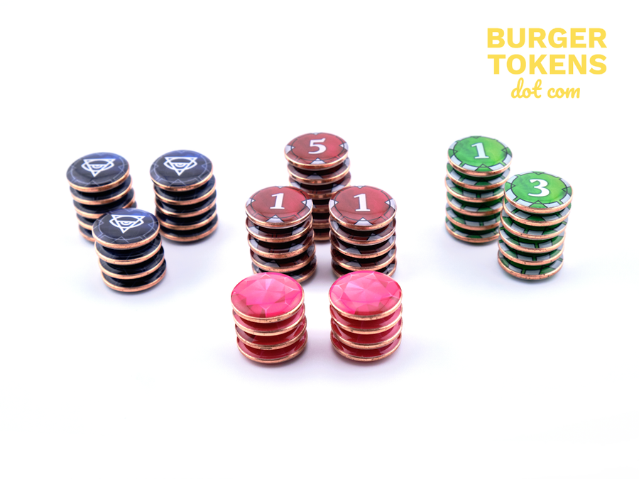 Burger Tokens: Premium Tabletop Gaming Accessories