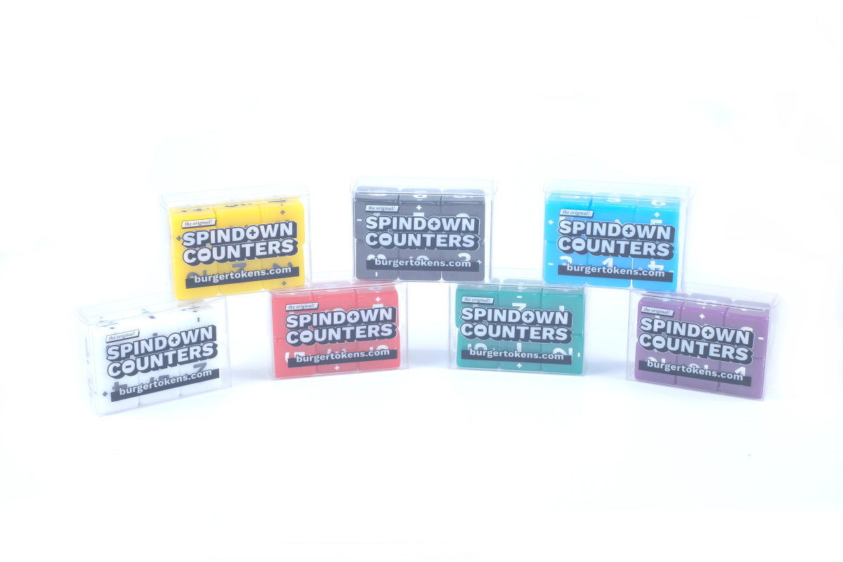 Spindown Counters (d6 dice) – Burger Tokens