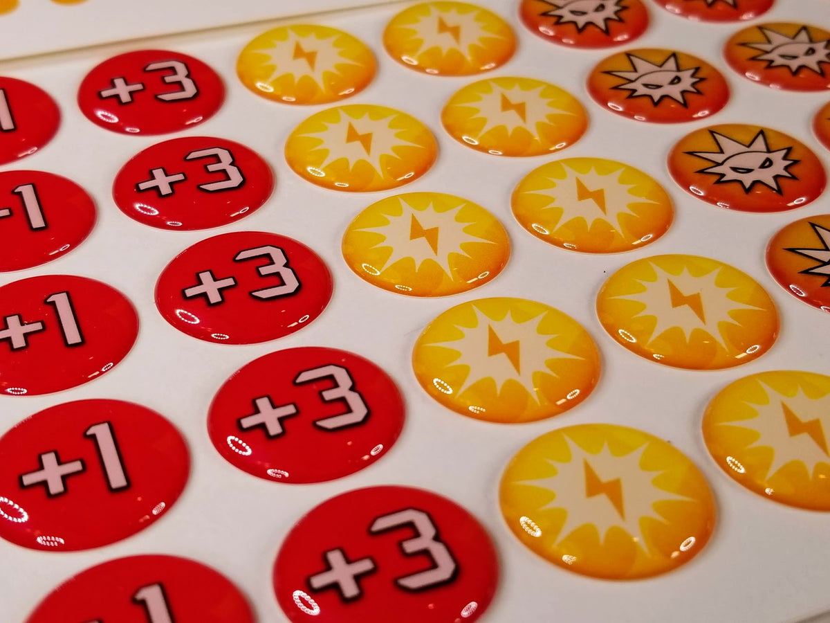Burger Tokens: Ward & Enrage Upgrade for Keyforge Token Set