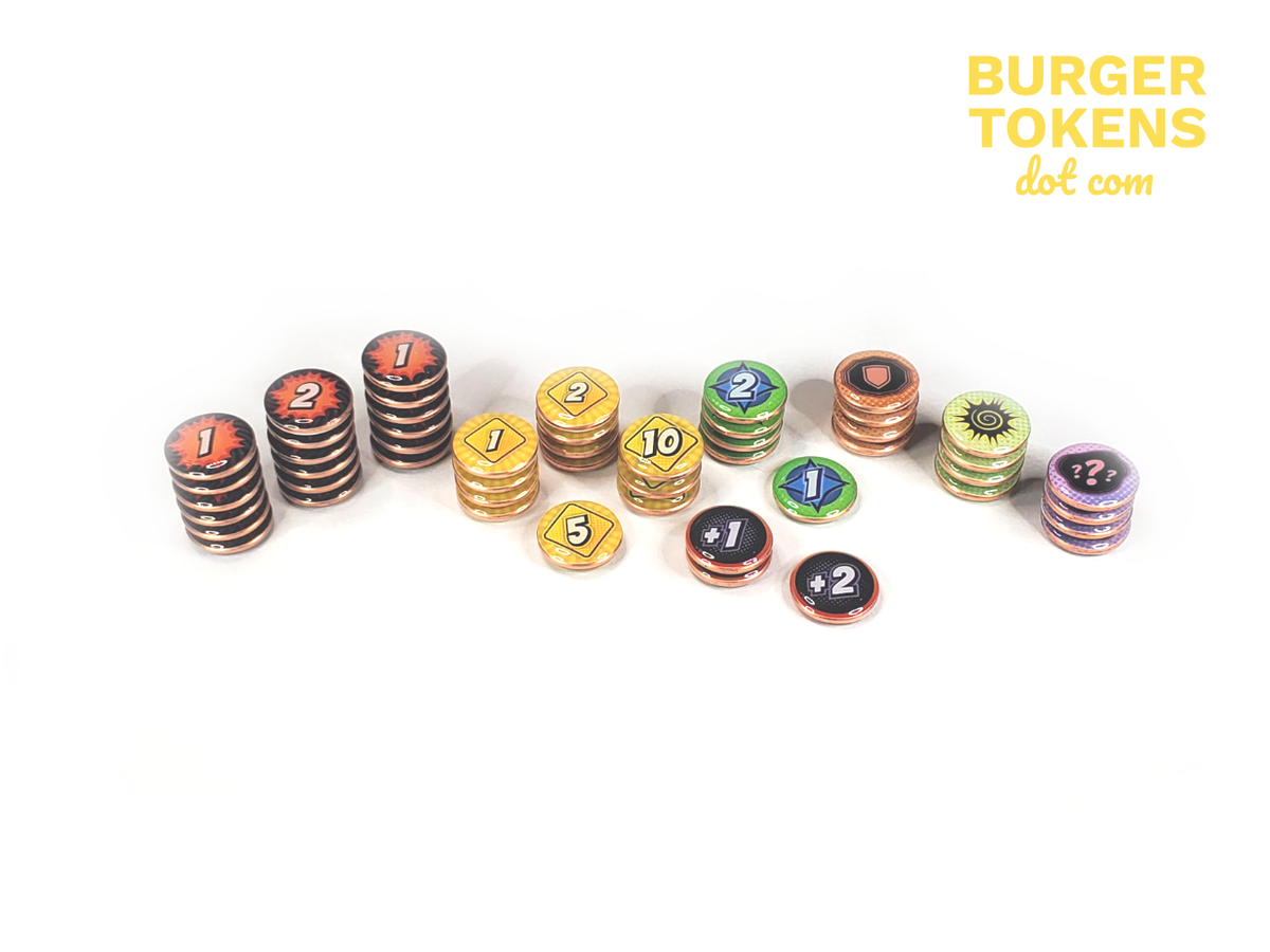 Burger Tokens: Premium Tabletop Gaming Accessories