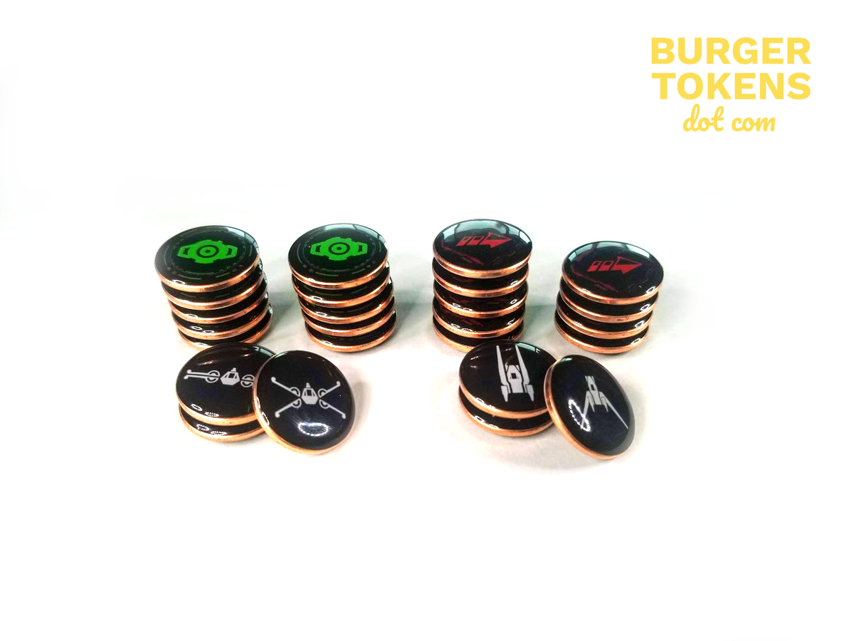 Burger Tokens: Upgrade #2 for X-Wing Miniatures Game 2.0 Token Set
