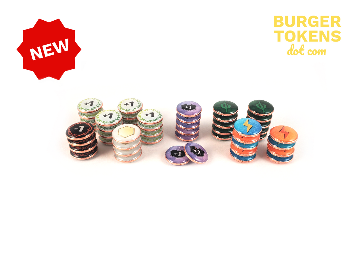 Burger Tokens: Premium Tabletop Gaming Accessories