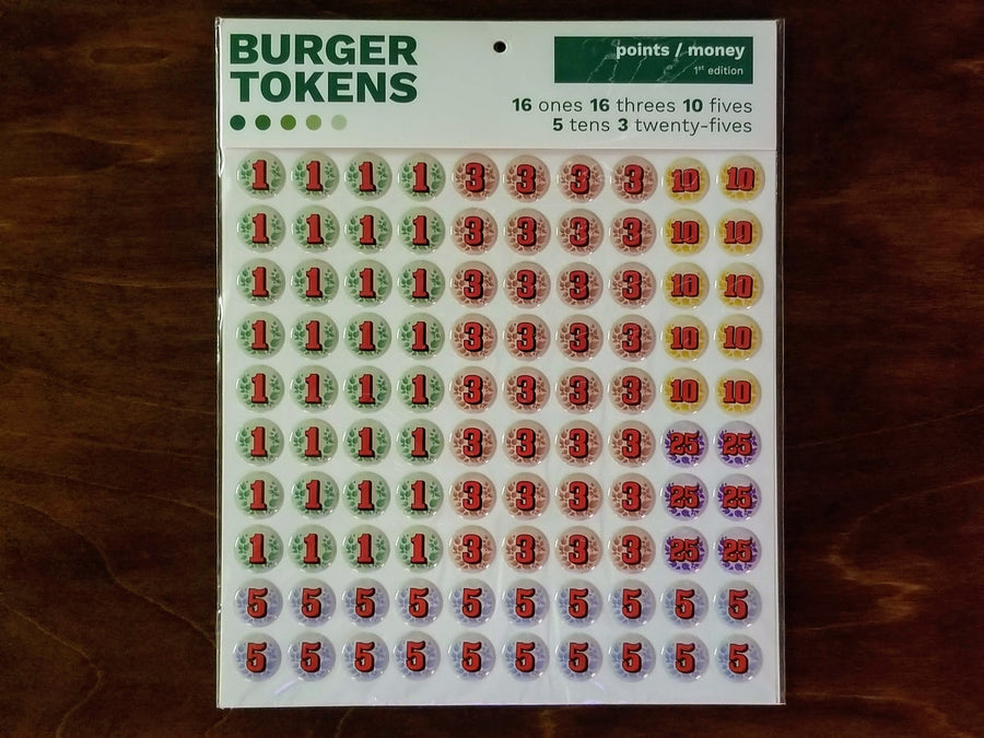 Burger Tokens: Premium Points/Money Tokens