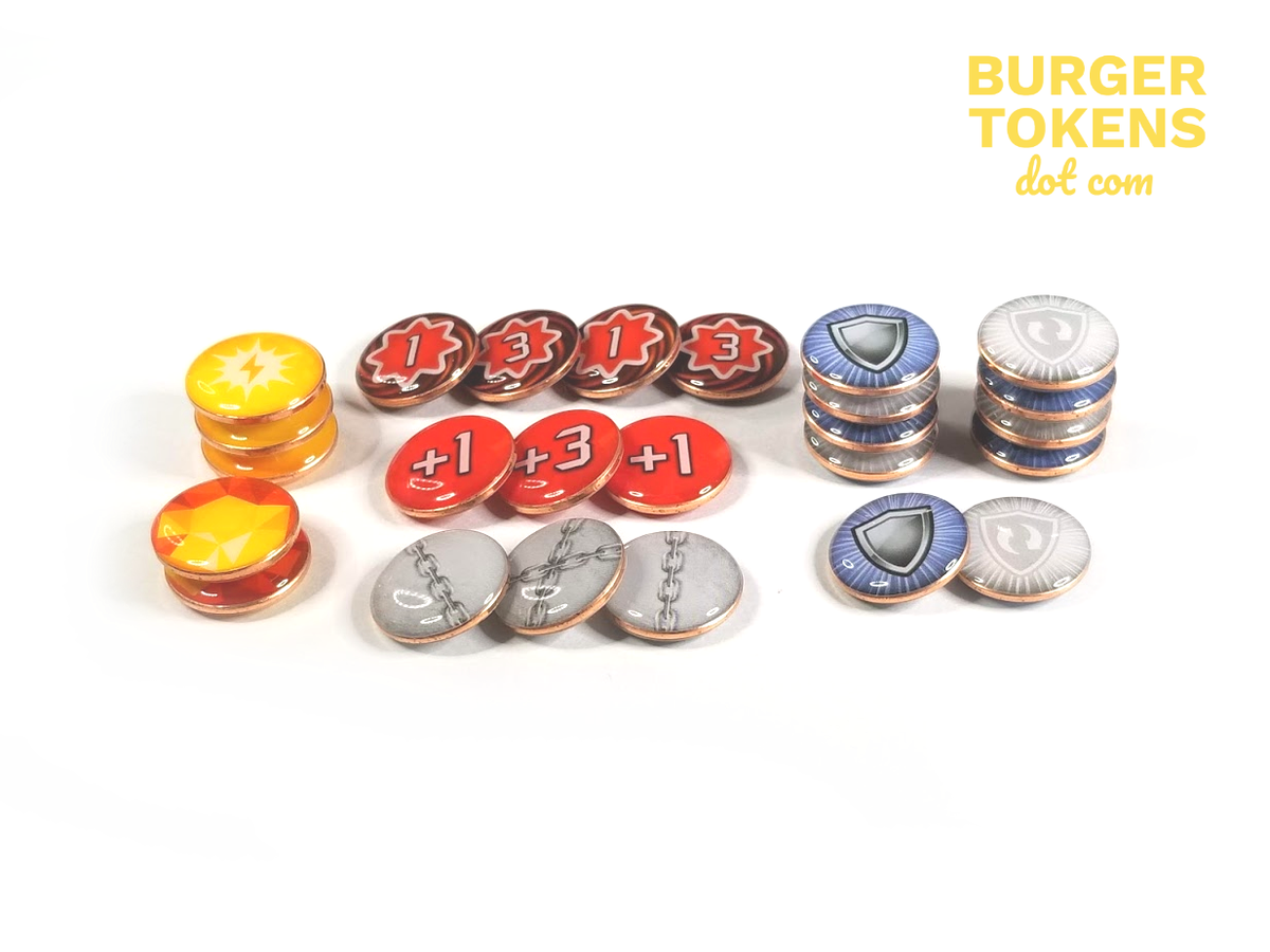 Burger Tokens: Upgrade for Keyforge Token Set
